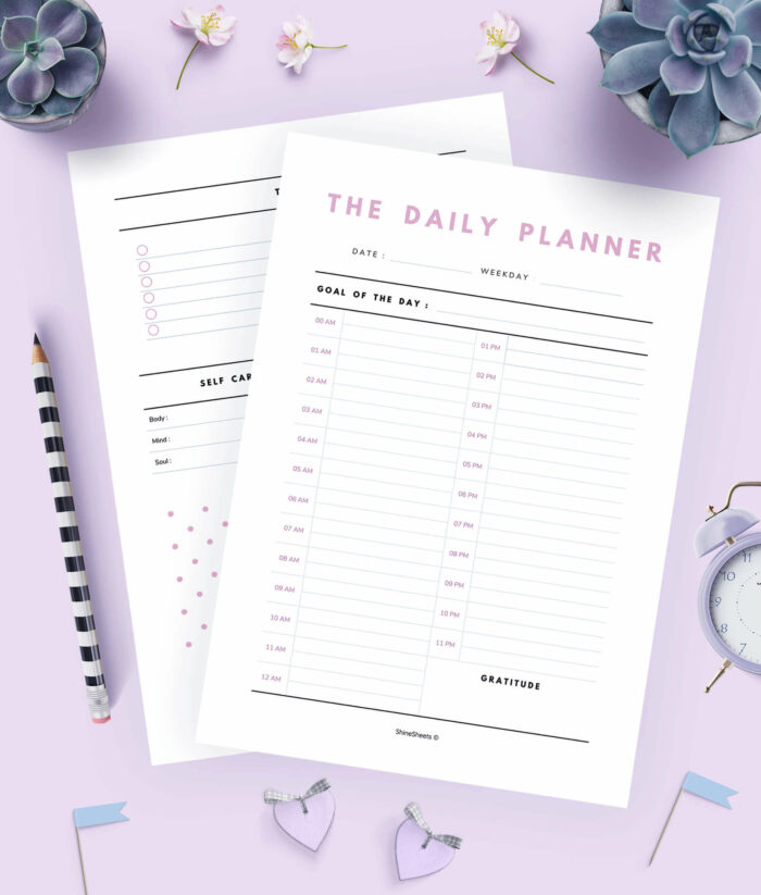 7 Daily Habits For Better Mental Health + FREE Printable Daily Planner ...