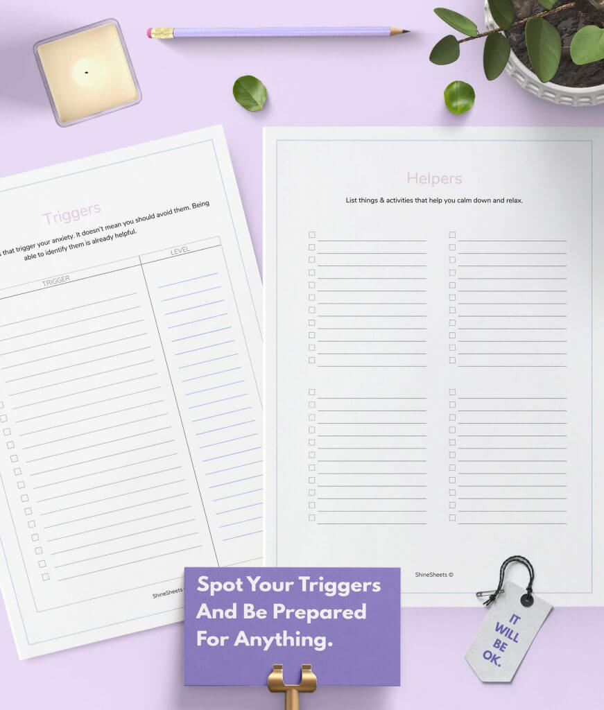 FREE Worry Workbook Printable | ShineSheets - Elevate Your Life