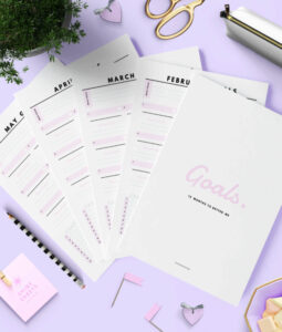 FREE Printable Monthly Goal Planner To Help You Plan & Track Your Goals ...
