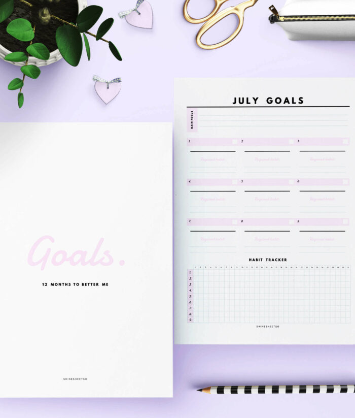 FREE Printable Monthly Goal Planner To Help You Plan & Track Your Goals ...