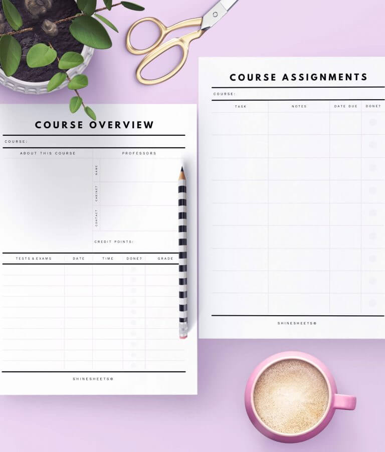 Free Student Planner Printable: 15 Helpful Pages For Your Studies ...