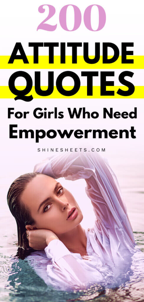200+ Attitude Quotes For Girls With Attitude and Self-Respect ...